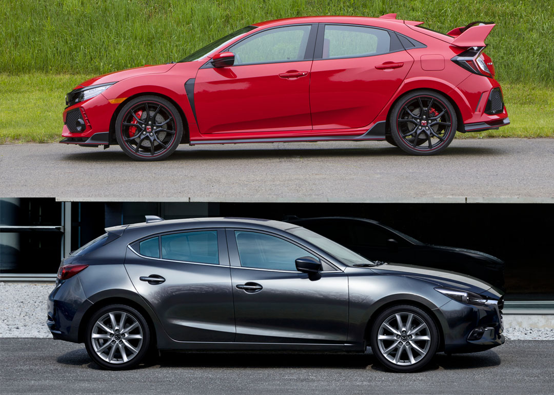 Used Honda Civic vs. Mazda3 | Stacker